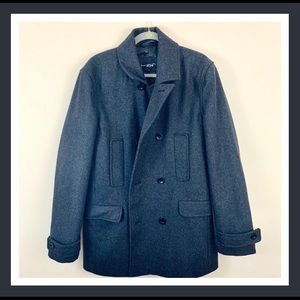 Black Rivet | Jackets & Coats | Black Rivet Mens Pea Coat Wool Blend ...